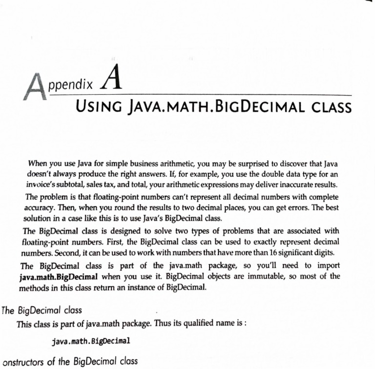Using Java BigDecimal for Accurate Math | PDF | Teaching Methods & Materials | Computers