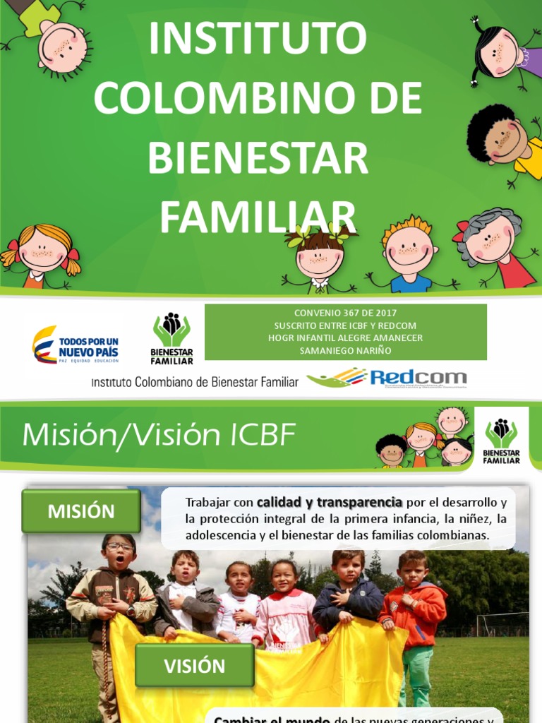 Mision Vision Icbf y Redcom | PDF | Sociedad | Familia