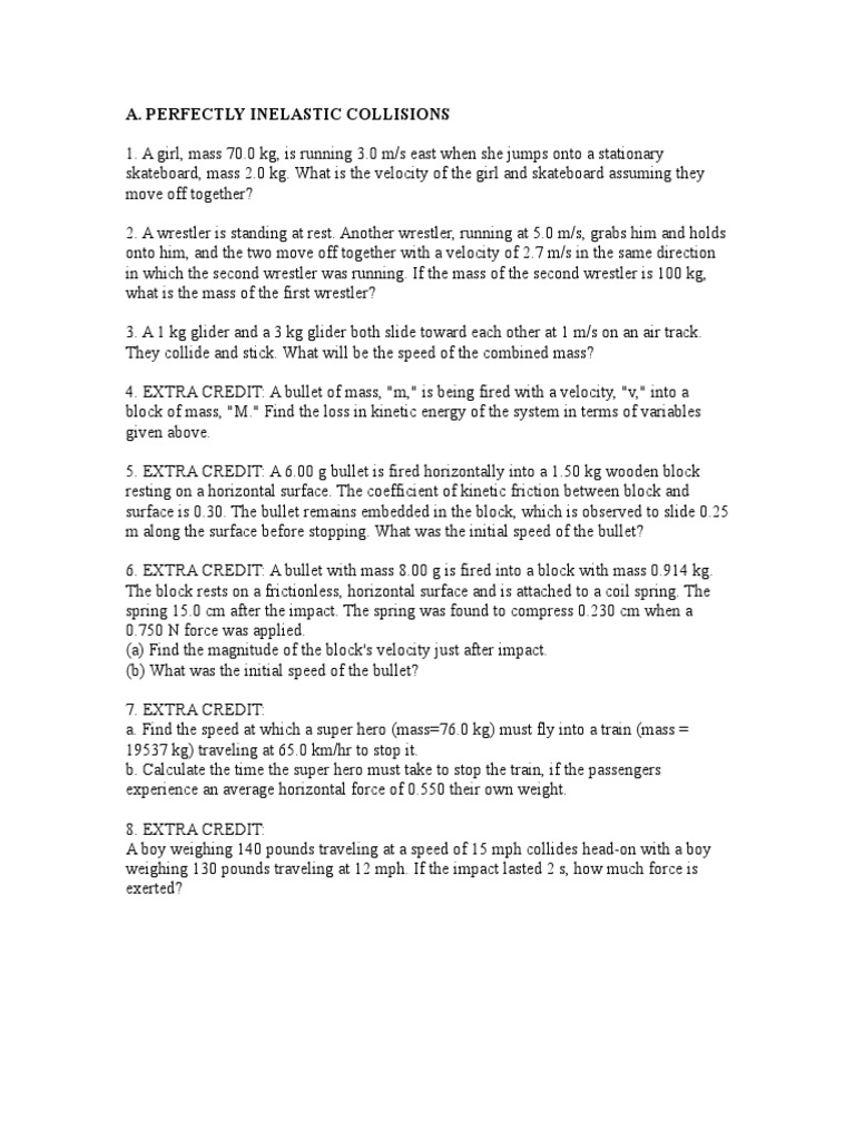 Physics Collision Problems | PDF | Collision | Neutron