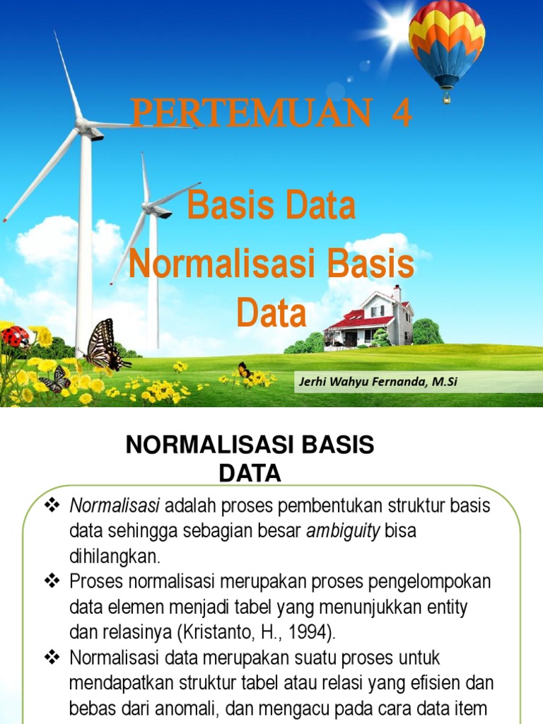 Pertemuan 4 Normalisasi Basis Data | PDF