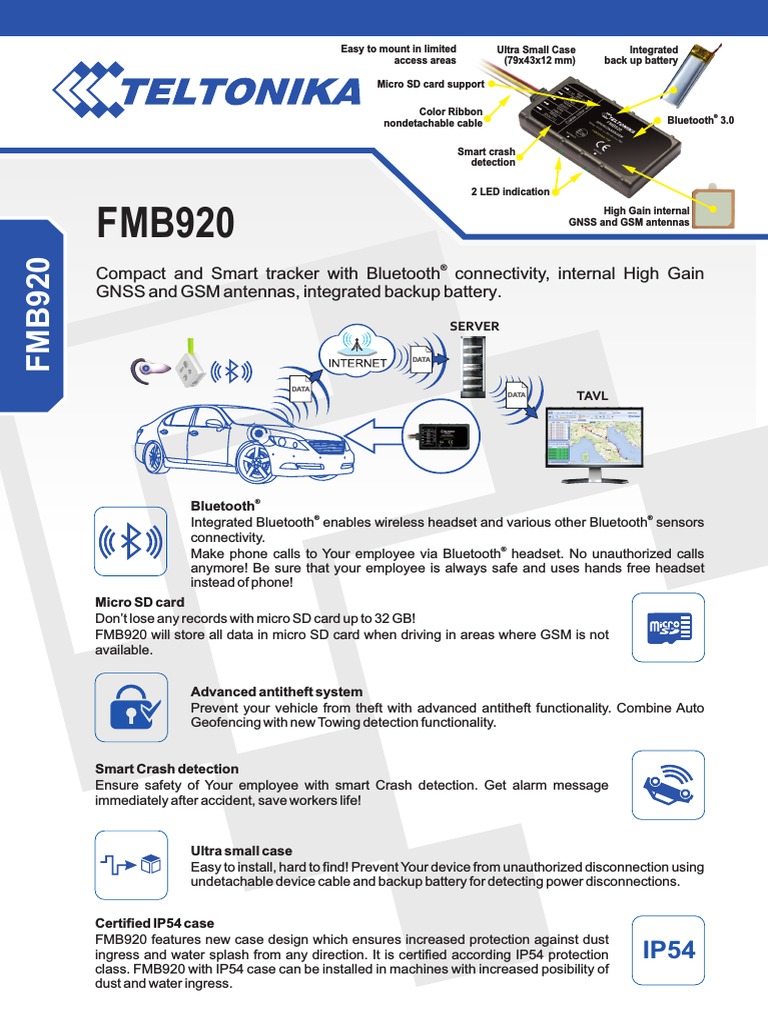 FMB920 V1-6 | Download Free PDF | Bluetooth | General Packet Radio Service