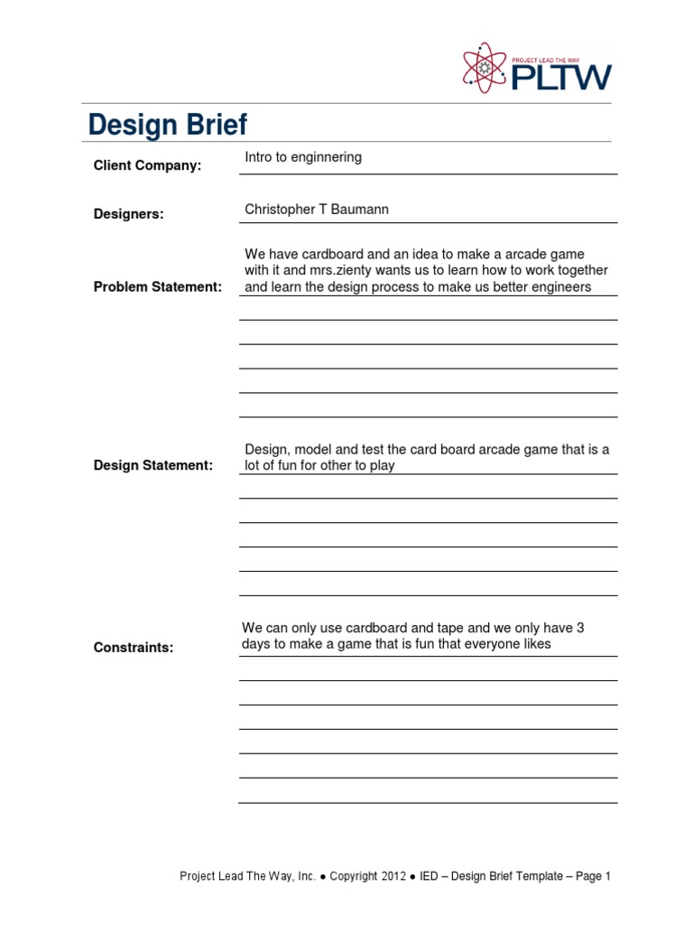 Designbrieftemplate | PDF