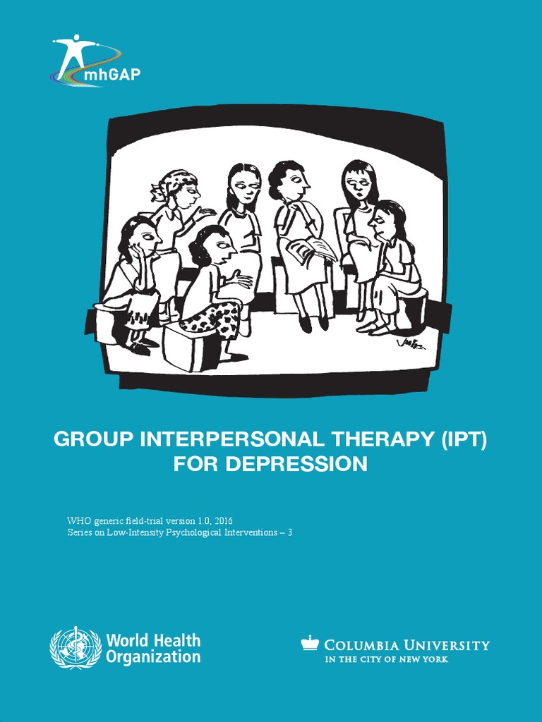 Group Interpersonal Therapy Ipt For Depression Pdf Major