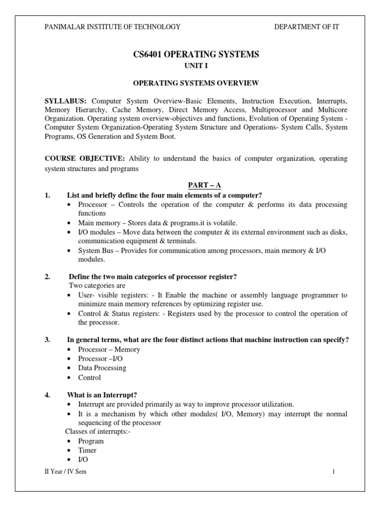 Os QB | PDF | Thread (Computing) | Process (Computing)