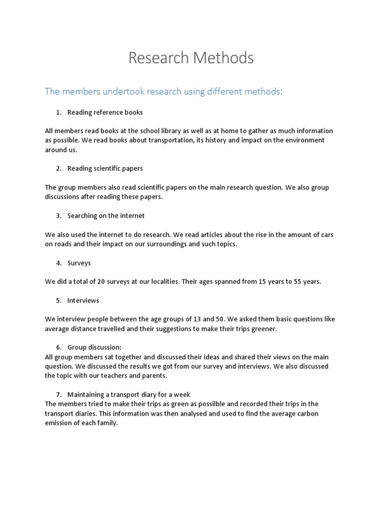 Research Methods | PDF