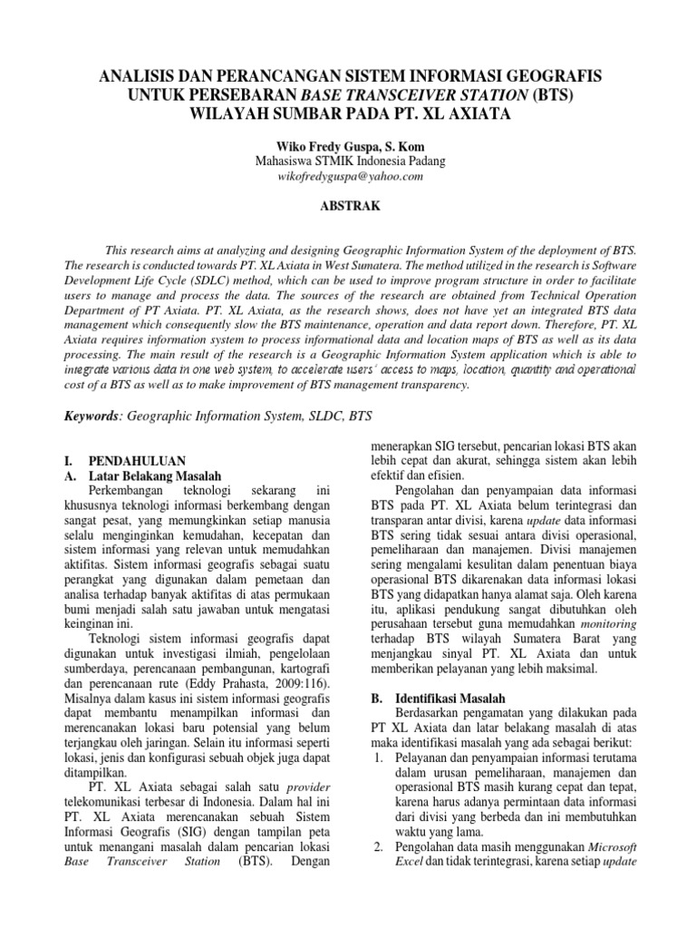 Jurnal Sistem Informasi Geografis Untu Pdf Download Free Pdf