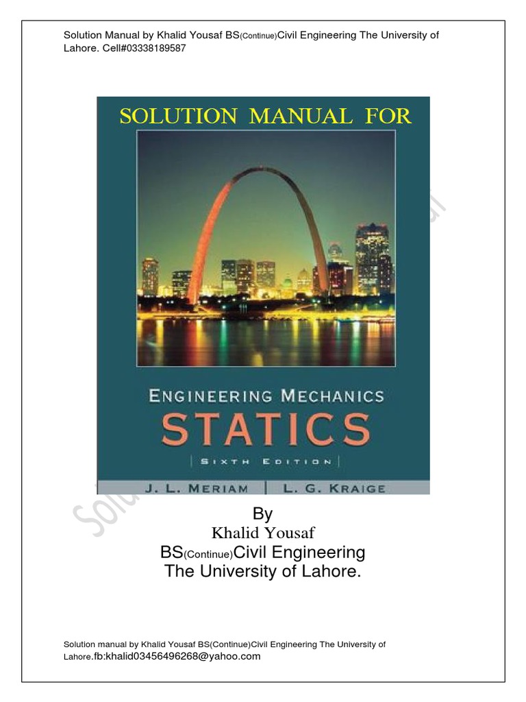 Civil Engineering Mechanics Guide | PDF | Euclidean Vector | Trigonometric Functions