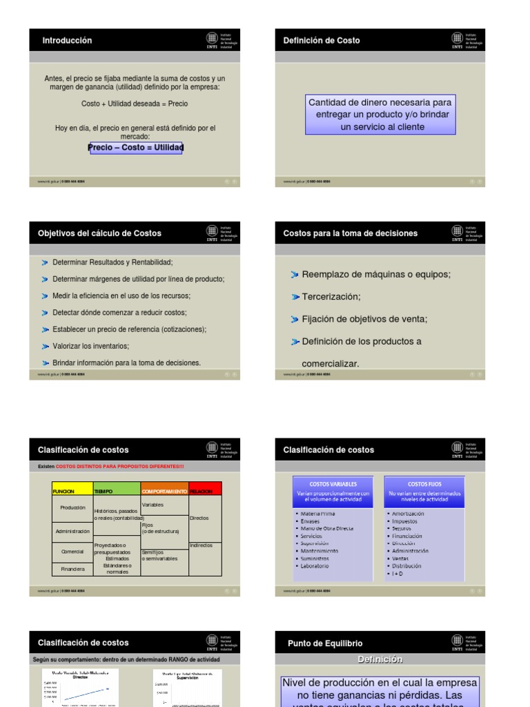 Módulo 5 - Costos1 | PDF | Costo | Precios