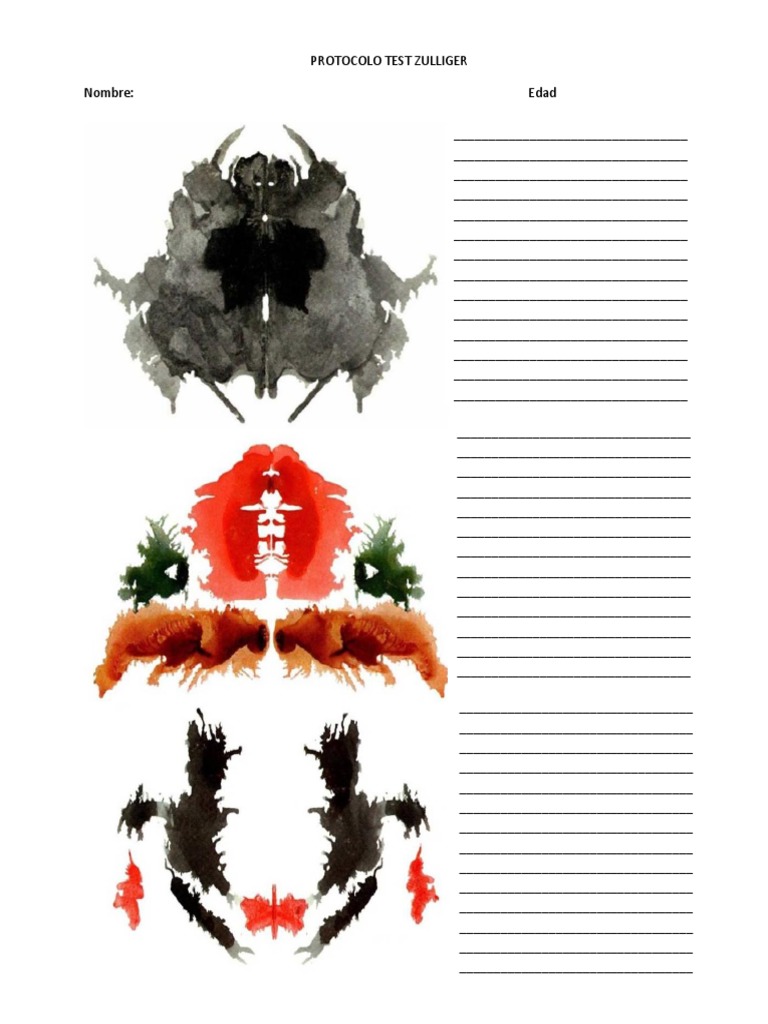 Protocolo Zulliger | PDF