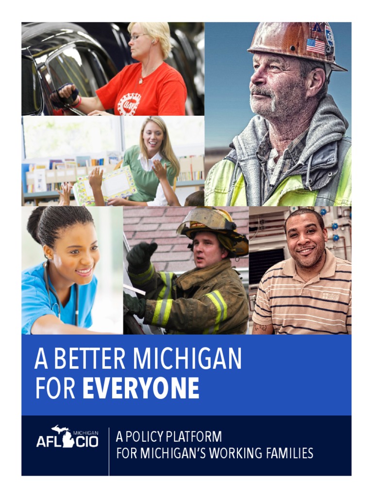 Michigan AFL-CIO Policy Platform | PDF | Payroll | Employment
