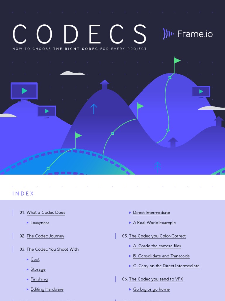 Frame - Io Codec Guide | PDF | Codec | Data Compression
