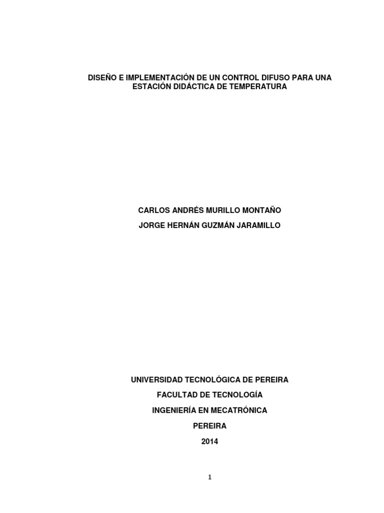 Modulo de Temperatura | PDF | Temperatura | Lógica difusa