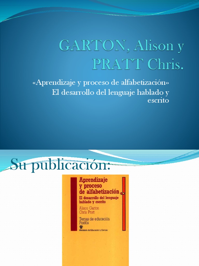 Garton Alison y Pratt Chris | PDF | Aquisición de idioma | Aprendizaje