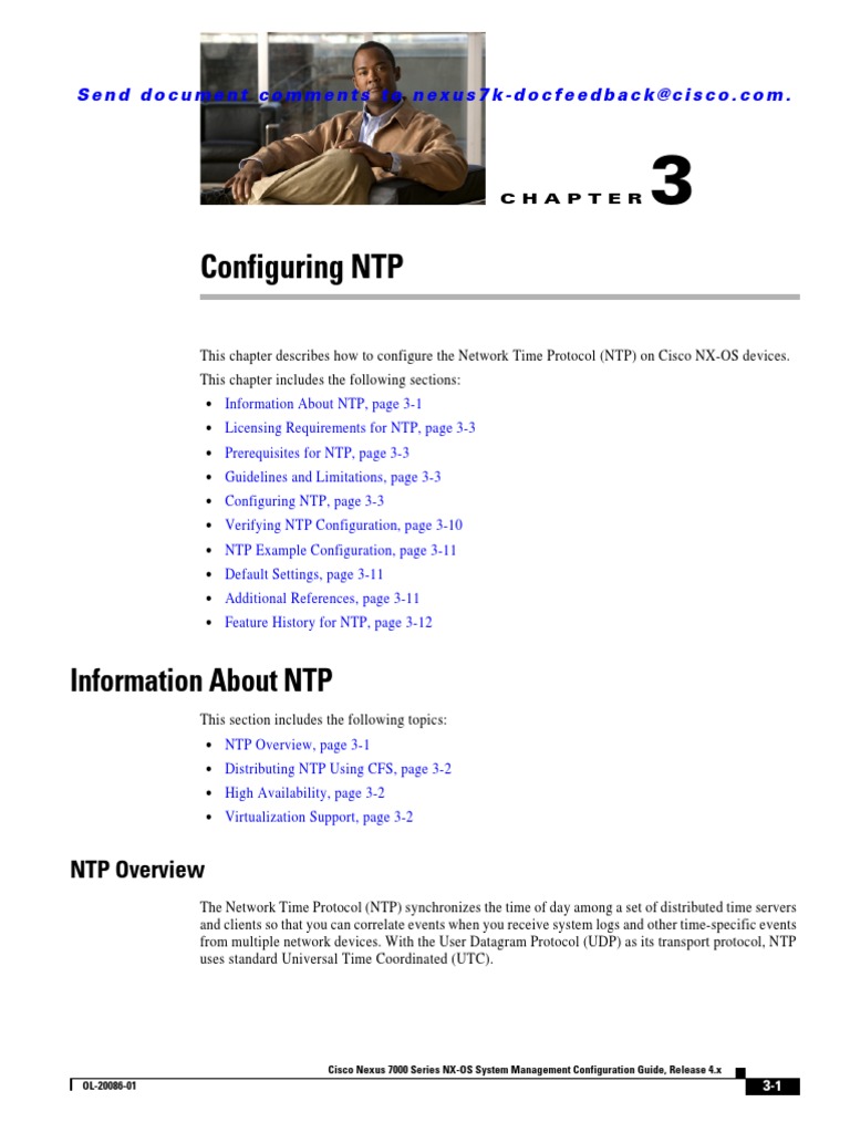 Cisco NTP Configuration Guide | PDF | Ip Address | Internet Architecture
