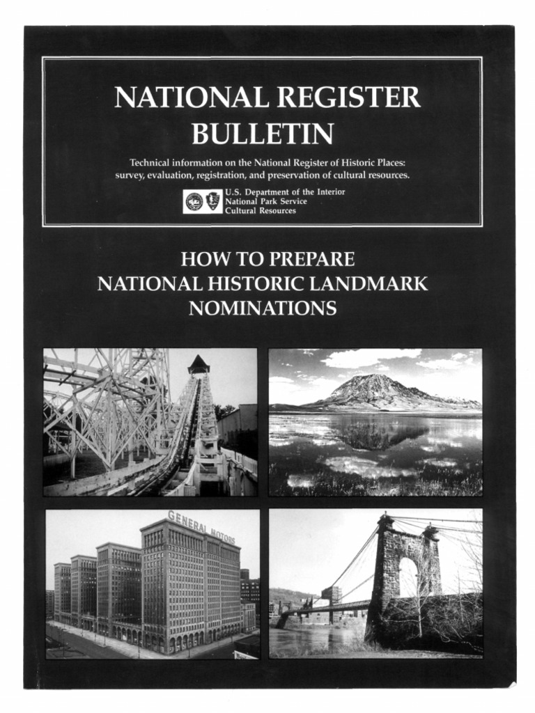 How To Prepare National Historic Landmark Nominations (NHLS) | PDF