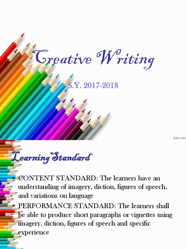 Creative Writing Lesson 1 | PDF | Rubric (Academic) | Creative Writing