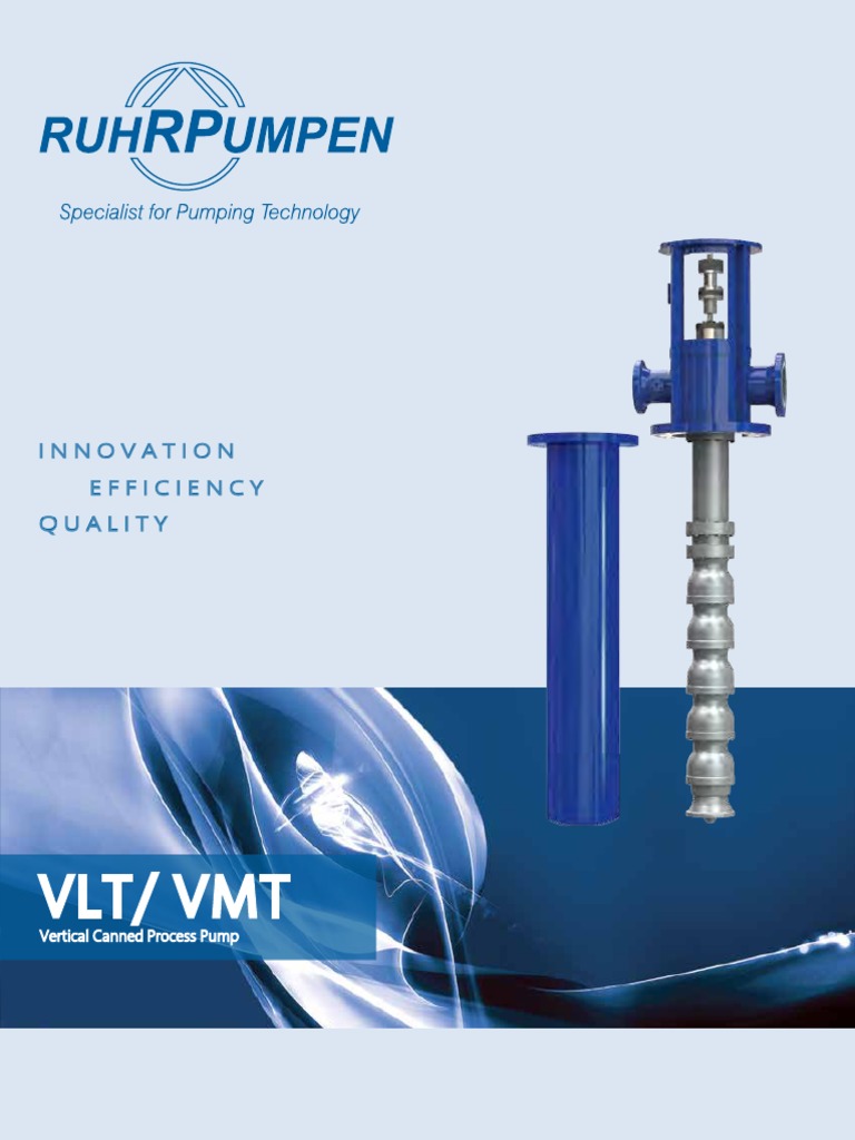 VLT VMT Pump Brochure en | PDF | Factory | Bearing (Mechanical)