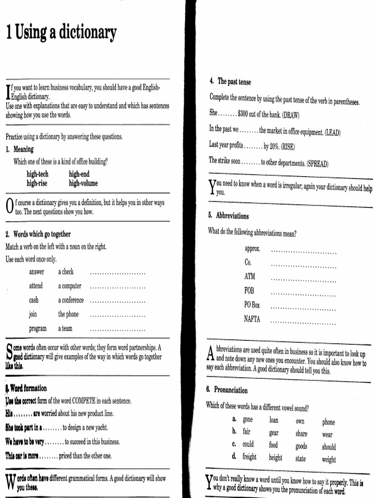American Business Vocabulary | PDF
