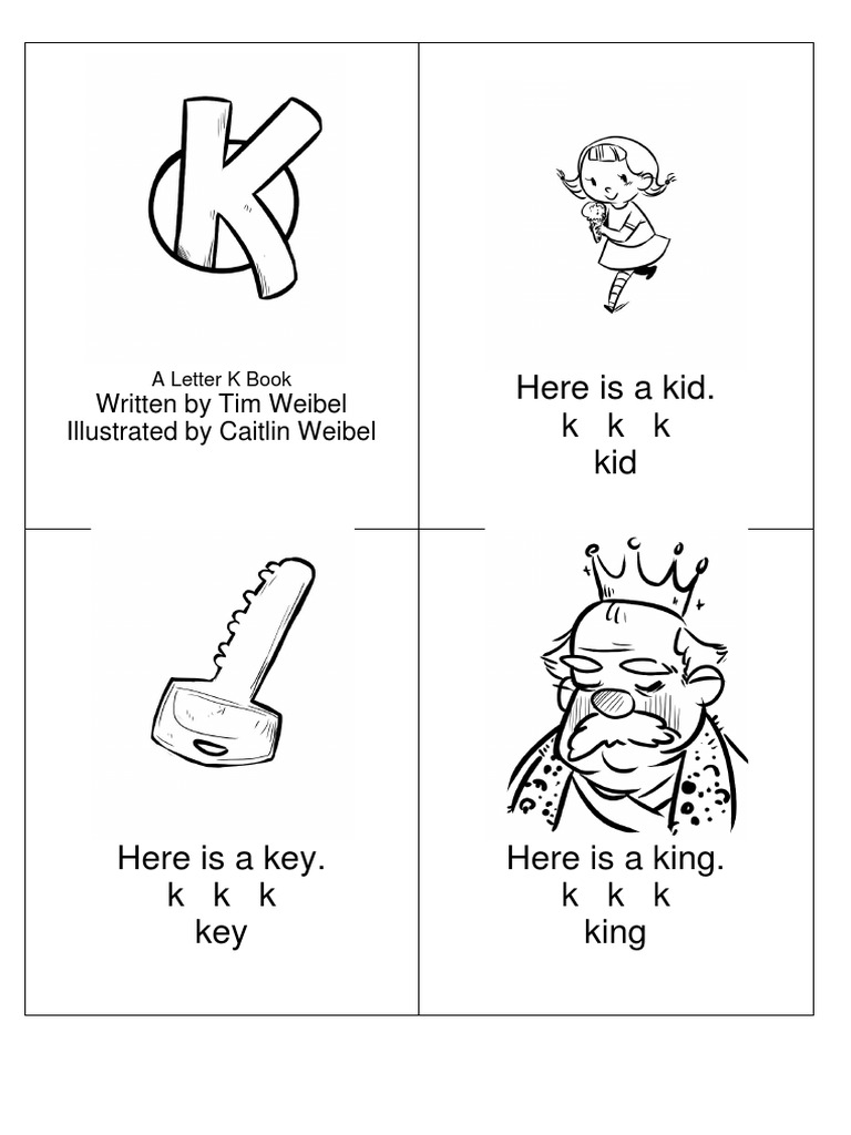 A Letter K Mini Book PDF | PDF