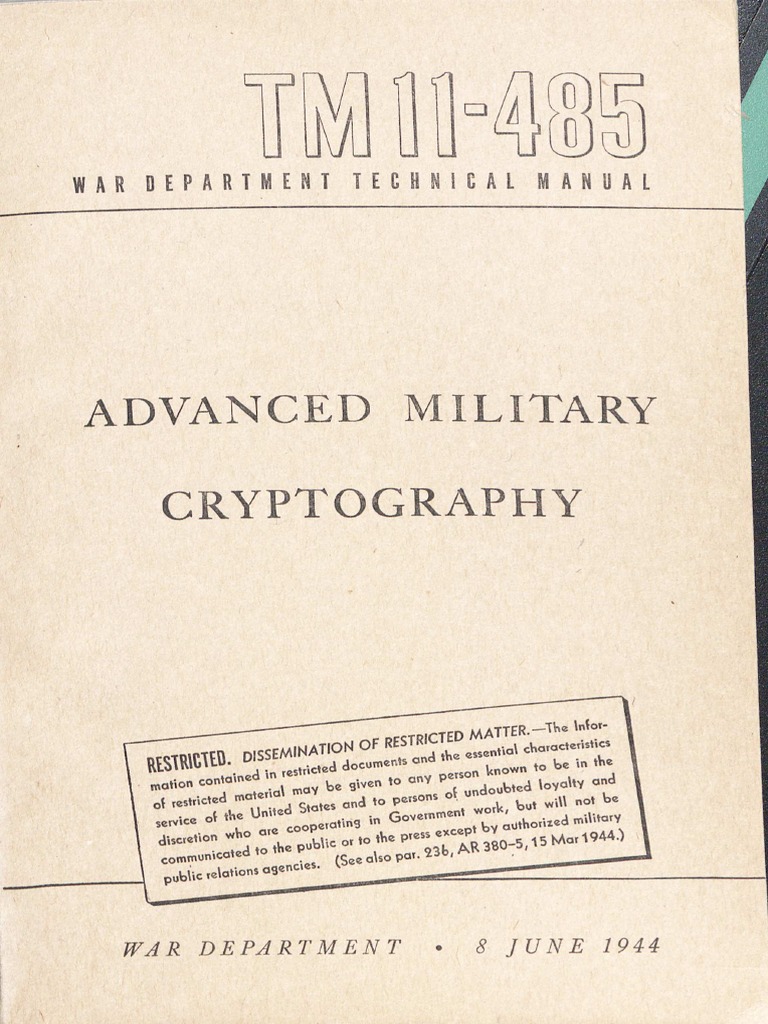 Advanced Military Cryptography | PDF | Cipher | Cryptography