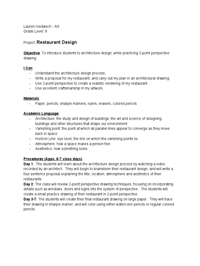 8 - Restaurant Design | PDF