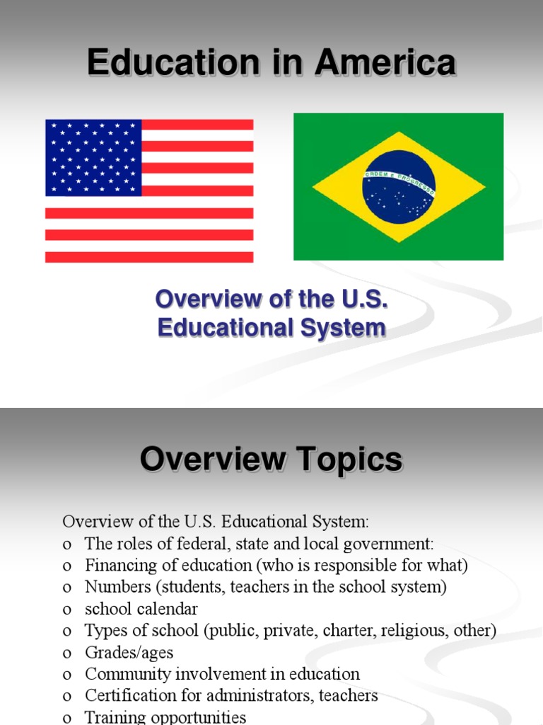 Overview of the U.S. Education System | PDF | Teachers | Students