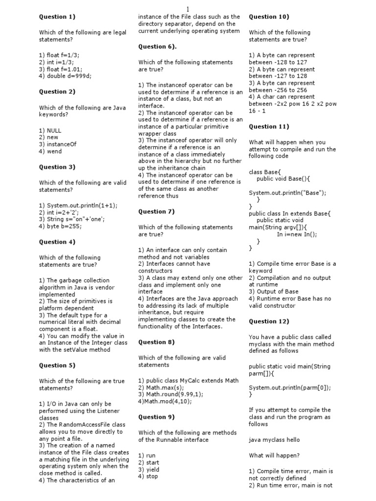 J2EE FAQ Collection | PDF | Constructor (Object Oriented Programming ...