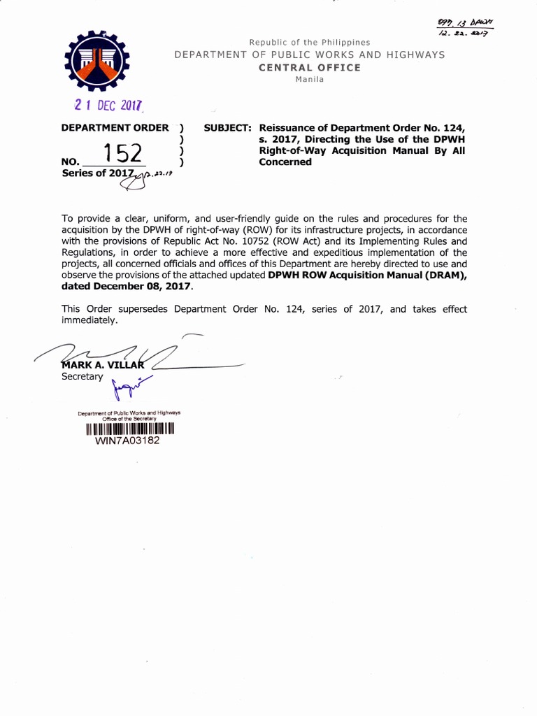 DPWH Manual | PDF | Real Estate Appraisal | Public–Private Partnership