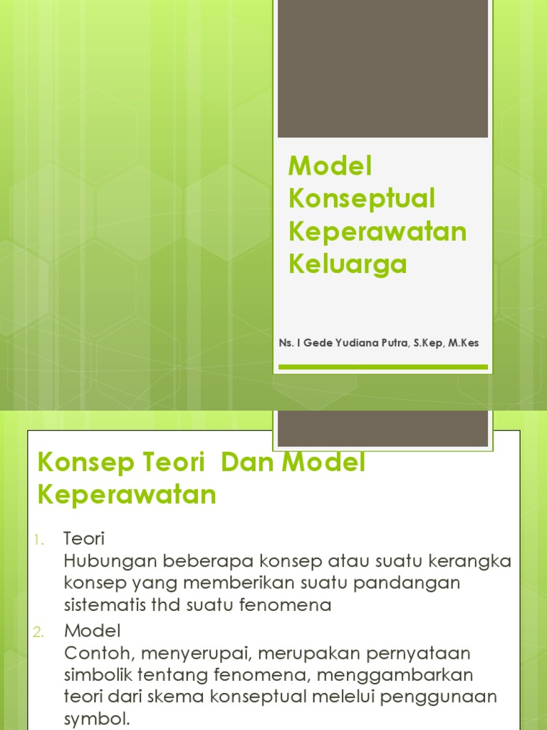 Model Konseptual Keperawatan Keluarga 1 | PDF | Karier & Perkembangan