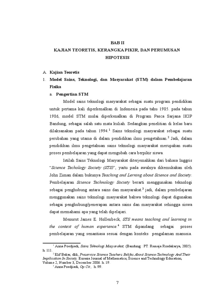 APIN Model Sains Teknologi Masyarakat | PDF