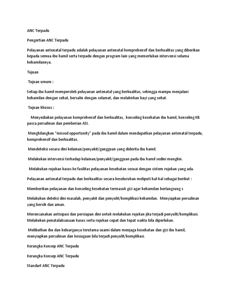 ANC Terpadu | PDF