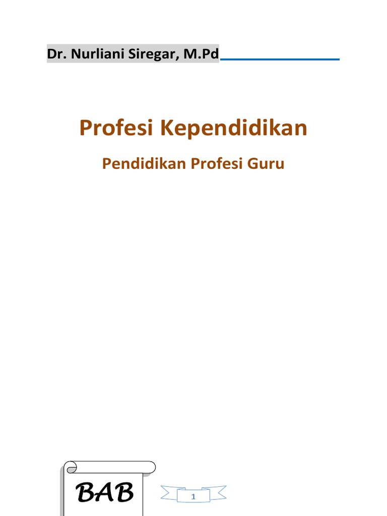 Profesi Kependidikan | PDF