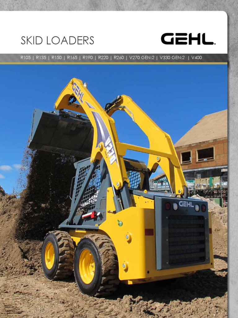 Gehl Skid Loaders Full Product Line (06 2017) | PDF | Loader (Equipment ...