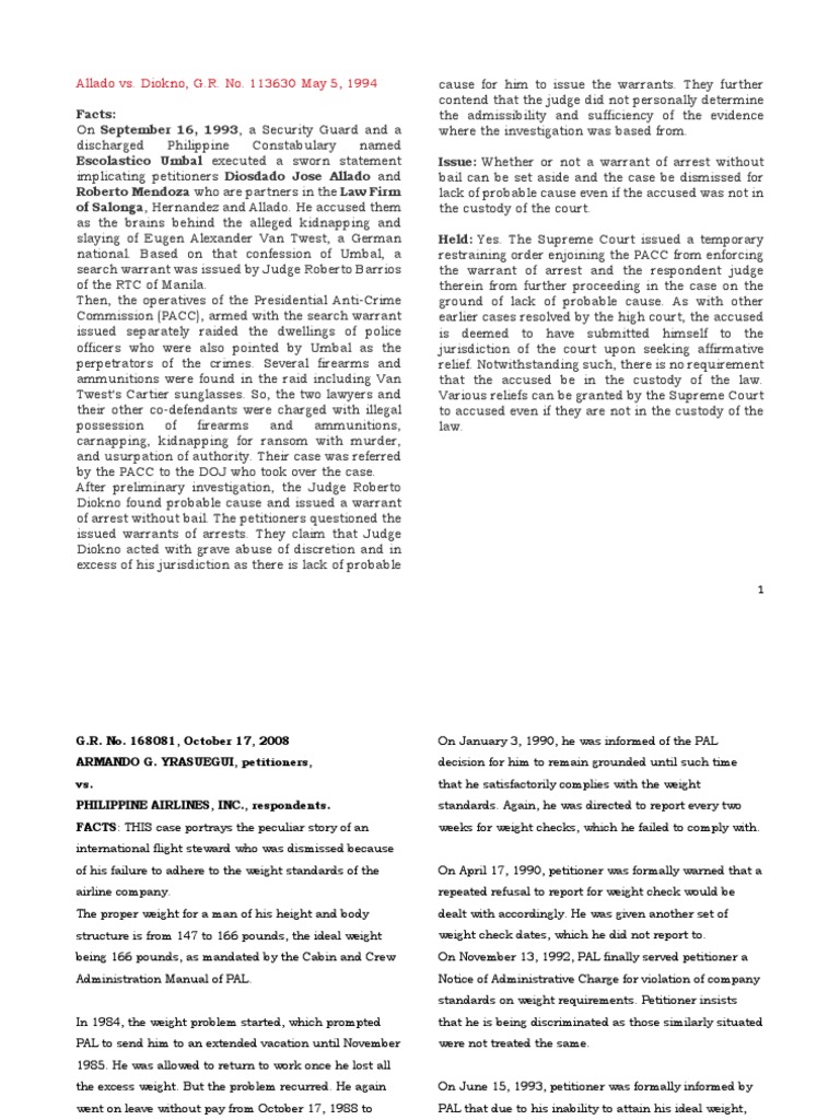 Consti Digests February 1 | PDF | Search And Seizure | Due Process Clause