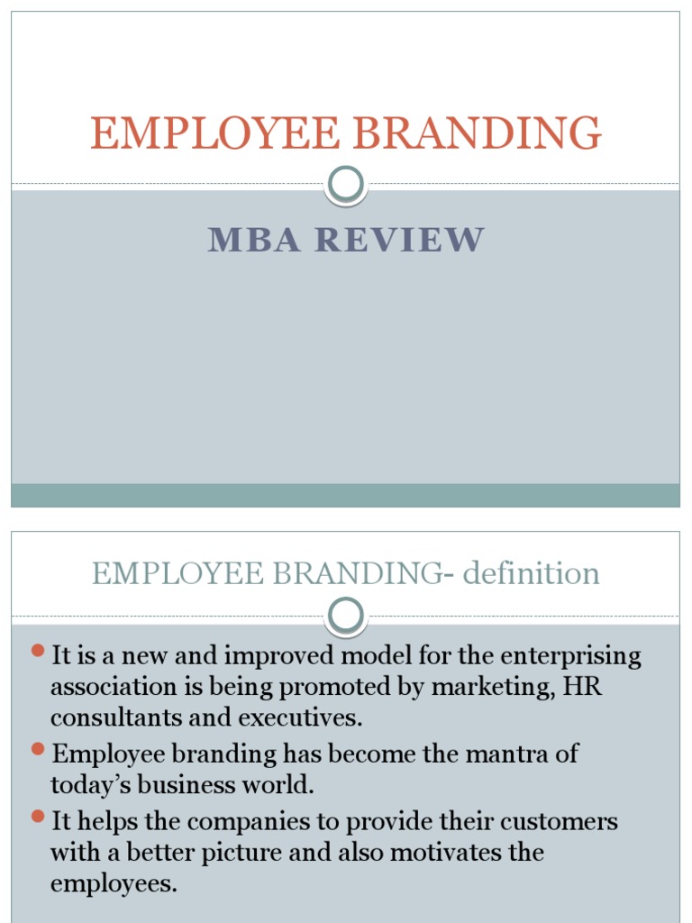 Employee Branding: Definition & Benefits | PDF