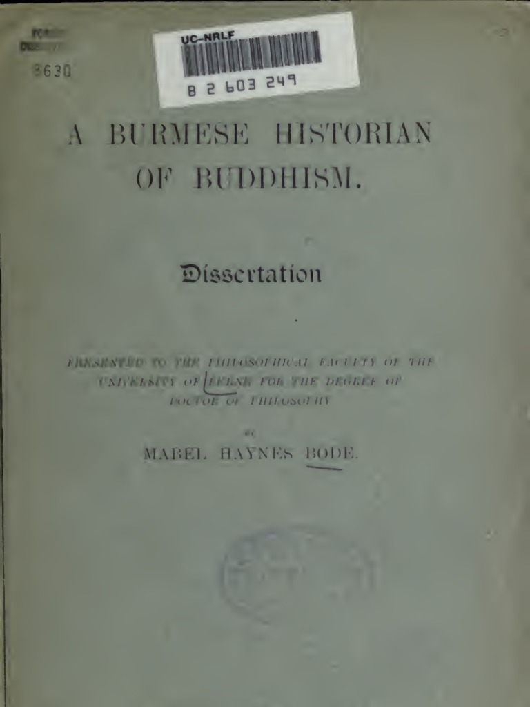 A Burmese History of Buddhism | PDF | Indian Religions | Religion And ...