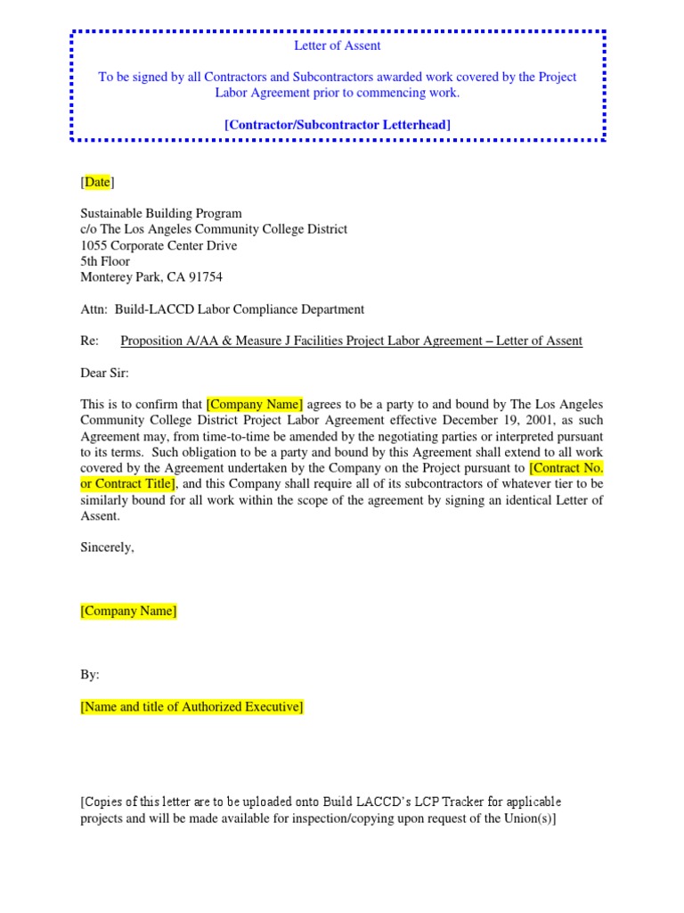 Pla 0011 b Letter of Assent