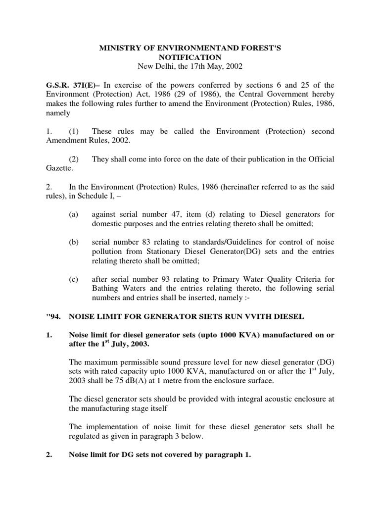 MoEF Genr | PDF | Noise | Energy And Resource