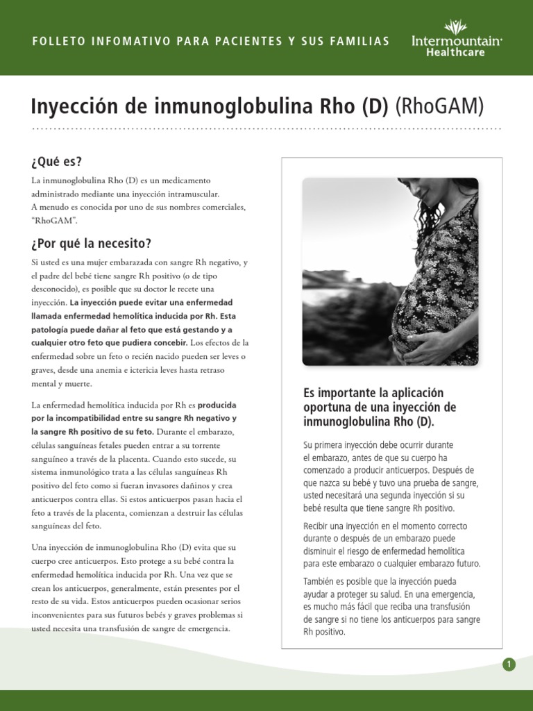 Rhogam | PDF | Anticuerpo | El embarazo