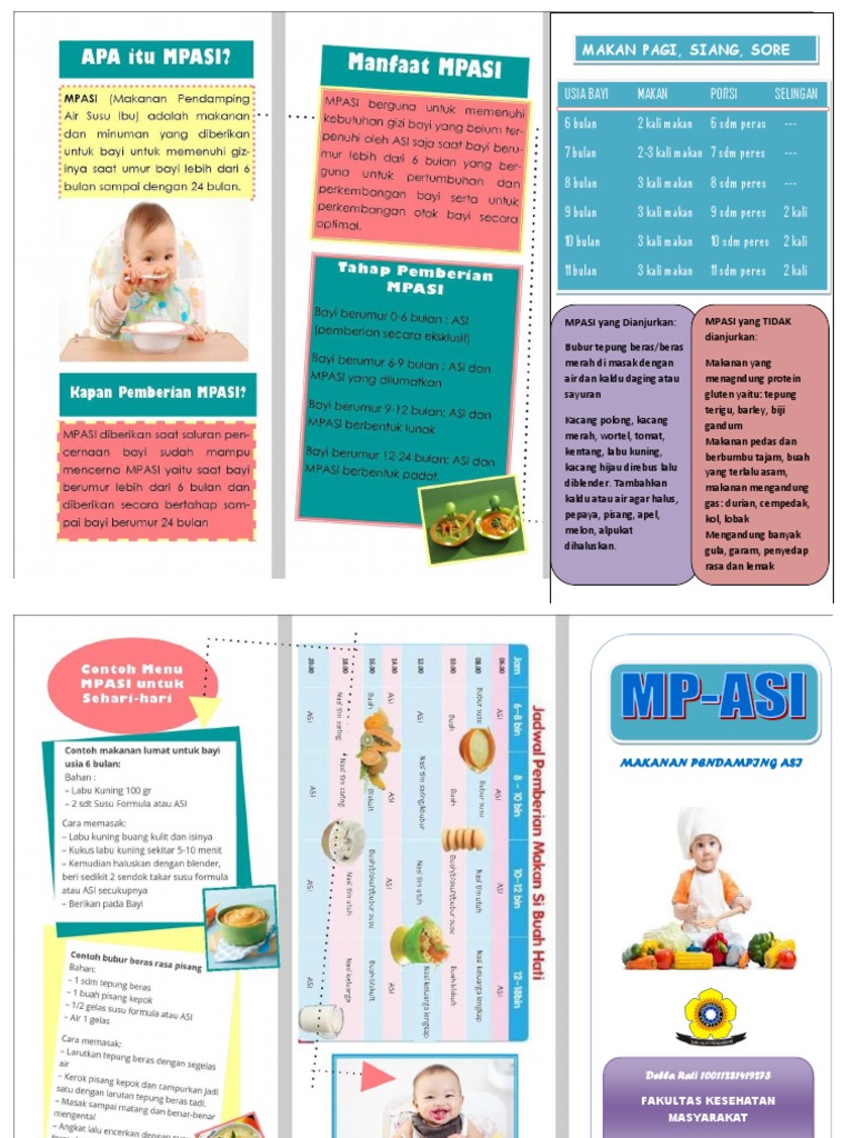 Leaflet Mpasi | PDF | Memasak, Makanan, & Anggur