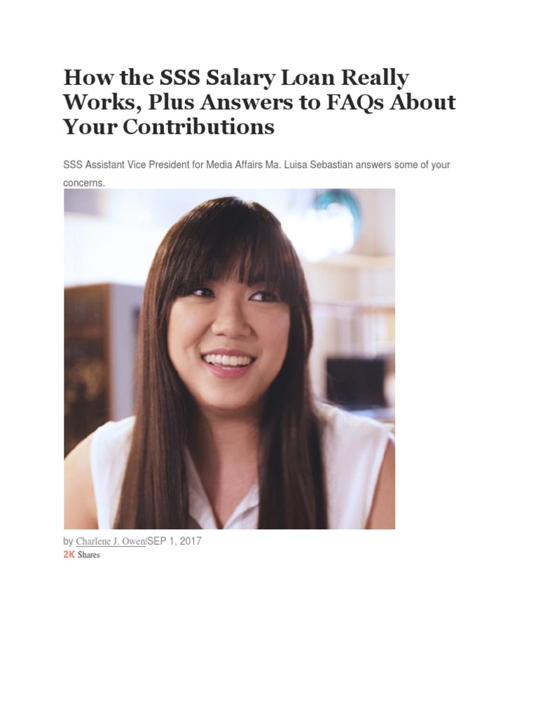 SSS Most Frequently Ask Questions | PDF | Employment | Salary