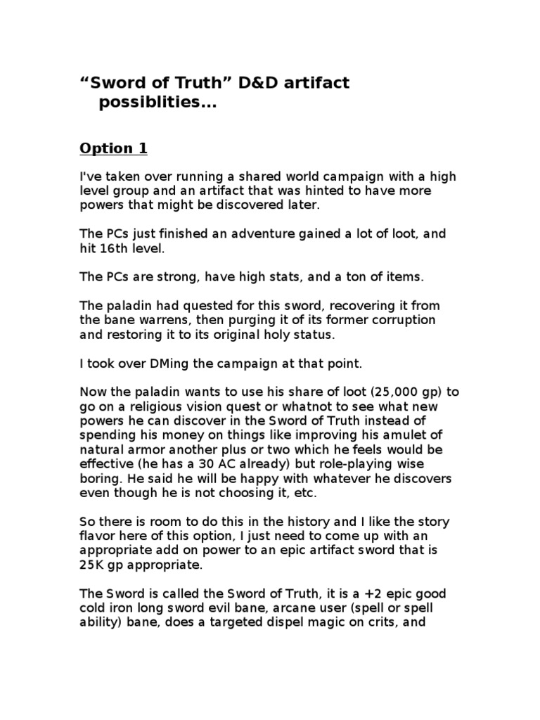 Sword of Truth Stuff | PDF | The Sword Of Truth | Fantasy