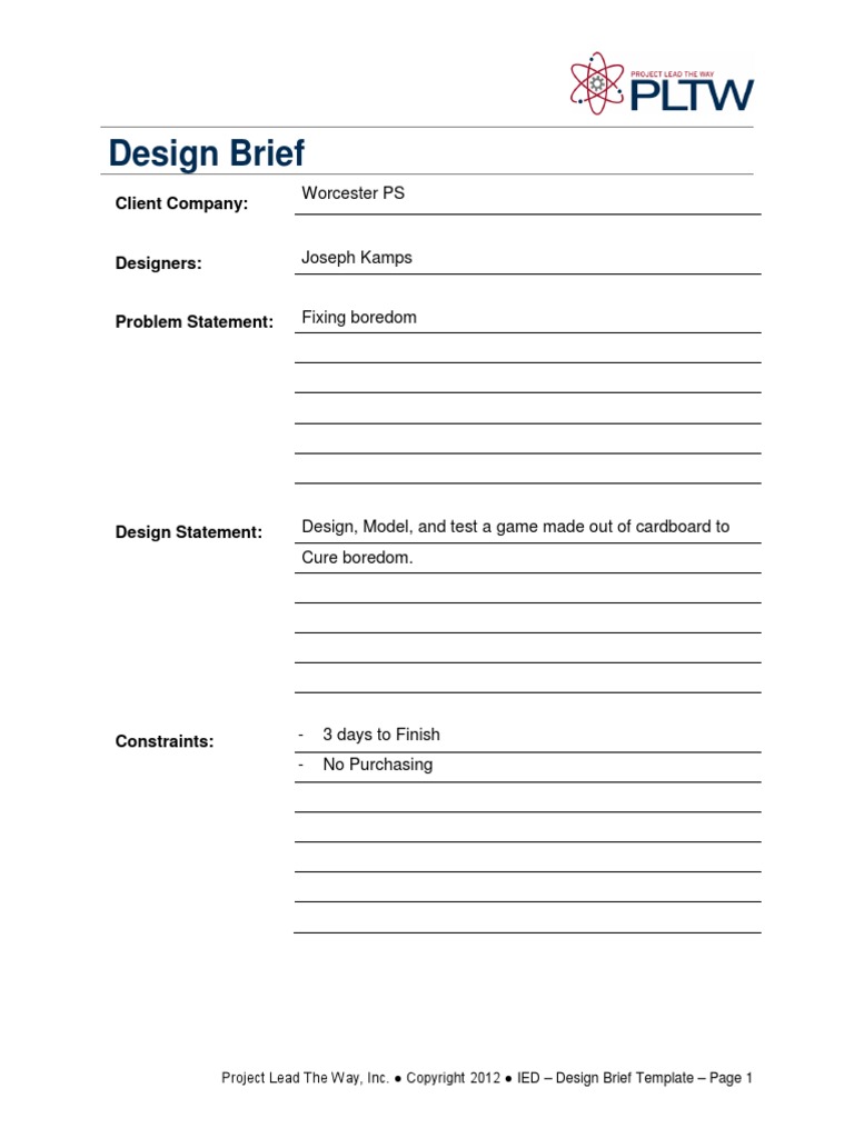 Designbrieftemplate | PDF