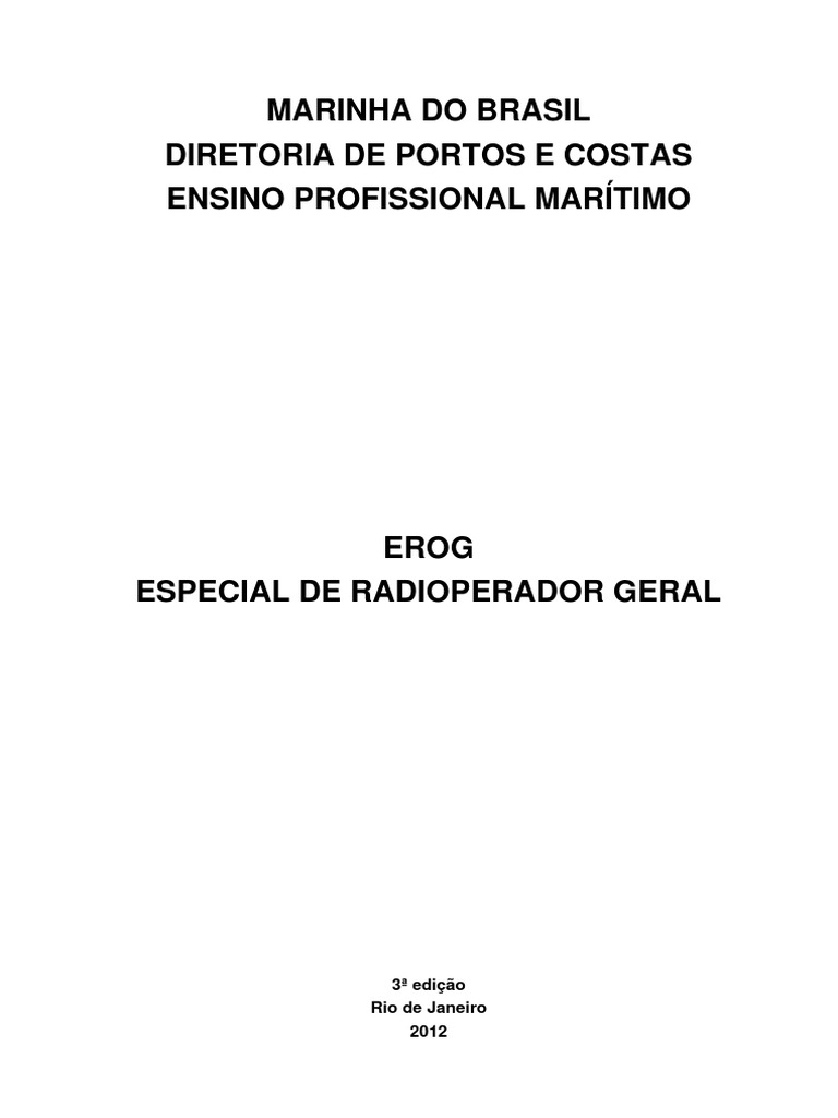 2 - Manual Do Curso Especial de Radioperador Geral - EROG Unidade 1 (1. ...