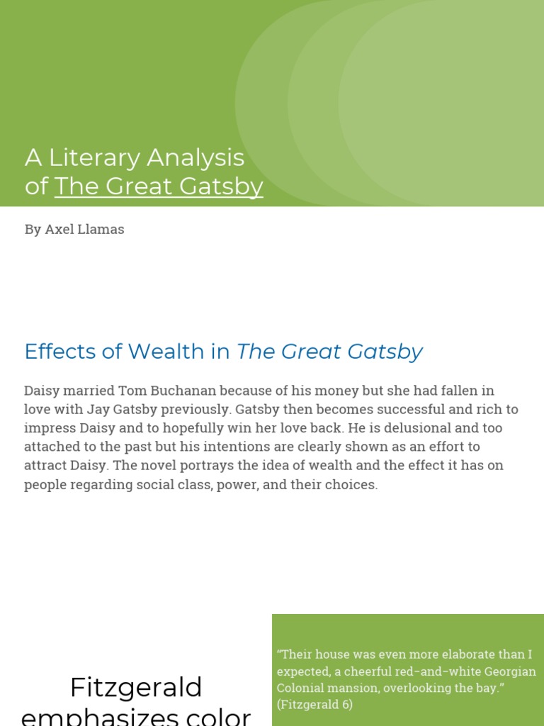 Gatsby Lit | PDF | The Great Gatsby