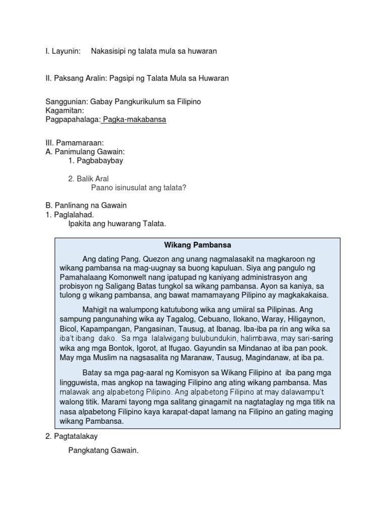 Pagsulat NG Talata | PDF