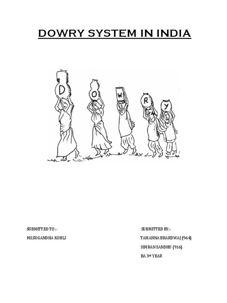 Dowry System | Download Free PDF | Intimate Relationships | Marriage