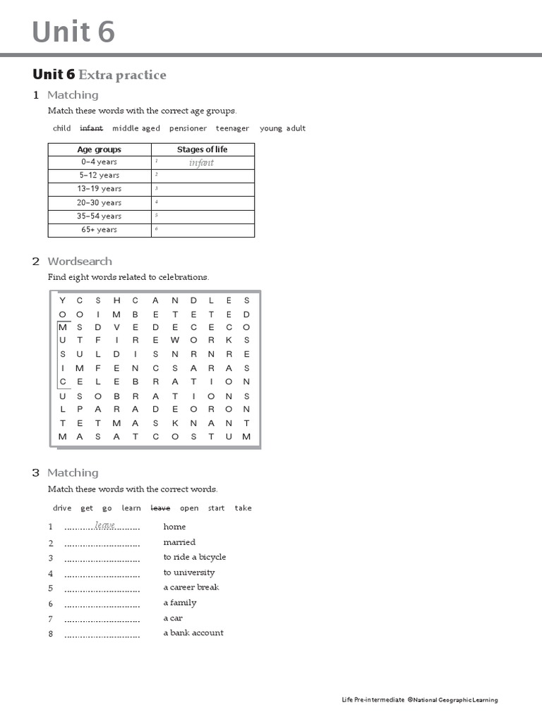 Pre Unit6 ExtraPractice | PDF | Linguistics | Semiotics