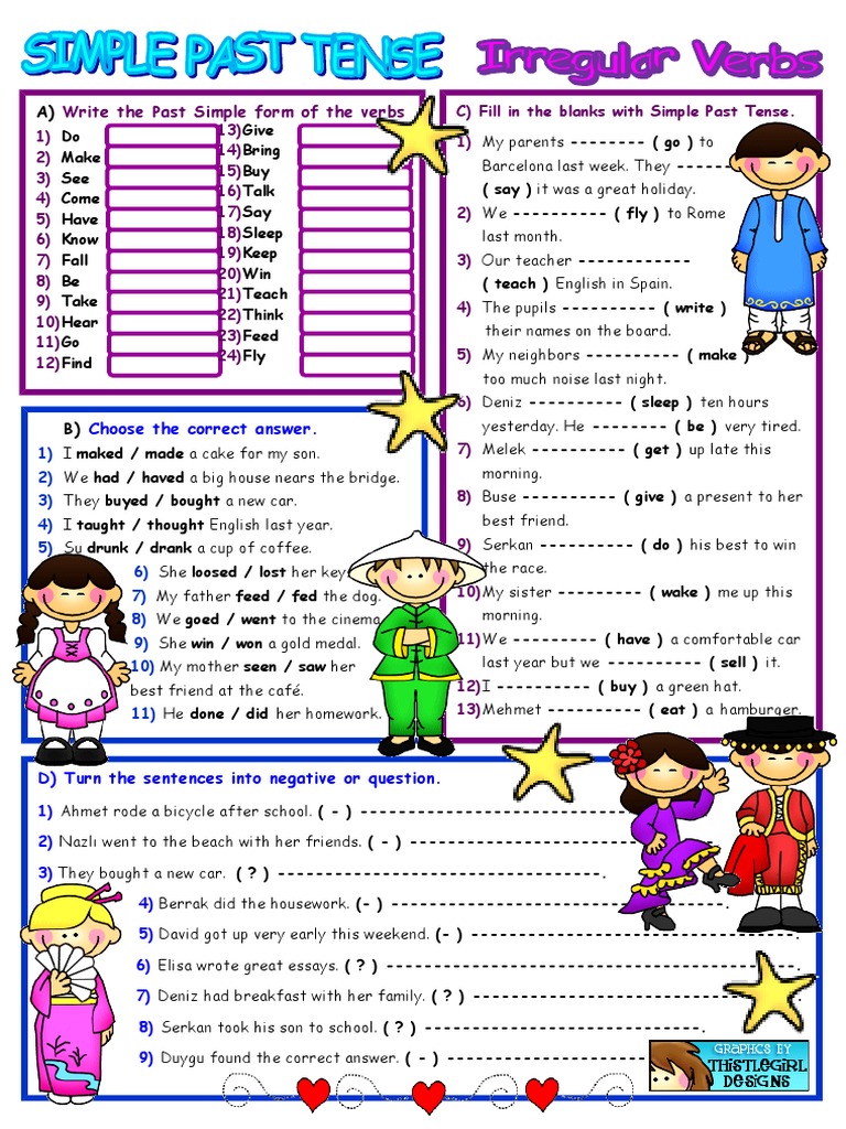 Past Simple Irregular Verbs | PDF | Rules | Onomastics