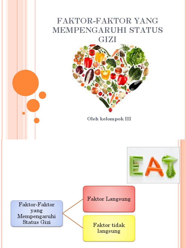 Faktor-Faktor Yang Mempengaruhi Status Gizi | PDF Faktor-Faktor Yang Mempengaruhi Status Gizi | PDF
